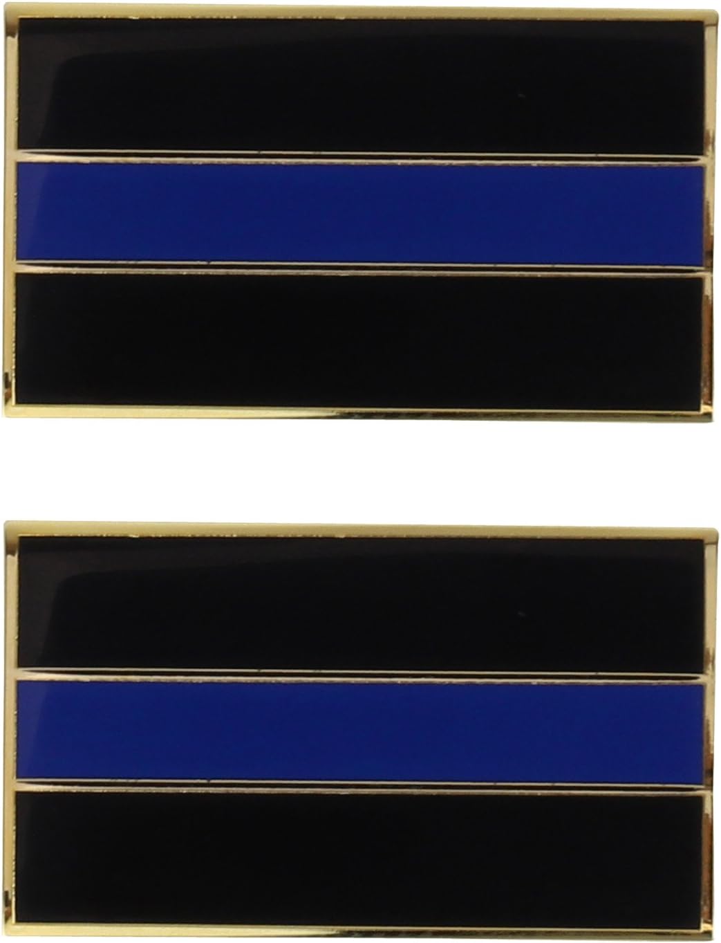 Amazon.com: Armycrew Metallic Thin Blue Line Law Enforcement Support ...