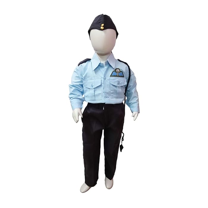 Buy BookMyCostume Indian Air Force Defence Pilot Uniform Kids Fancy ...