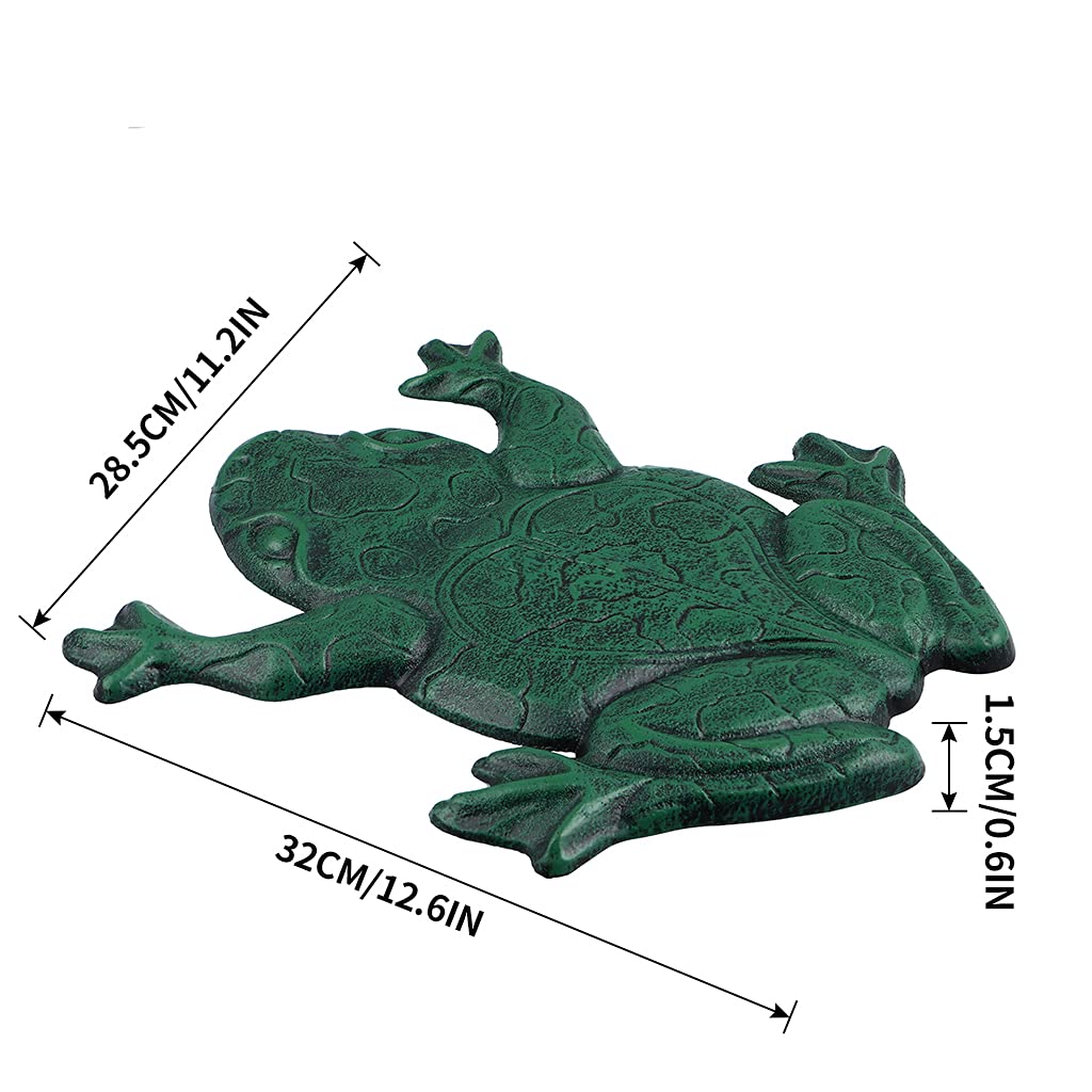 Snapklik.com : Frog Stepping Stone, Cast Iron Frog Art, Decorative ...