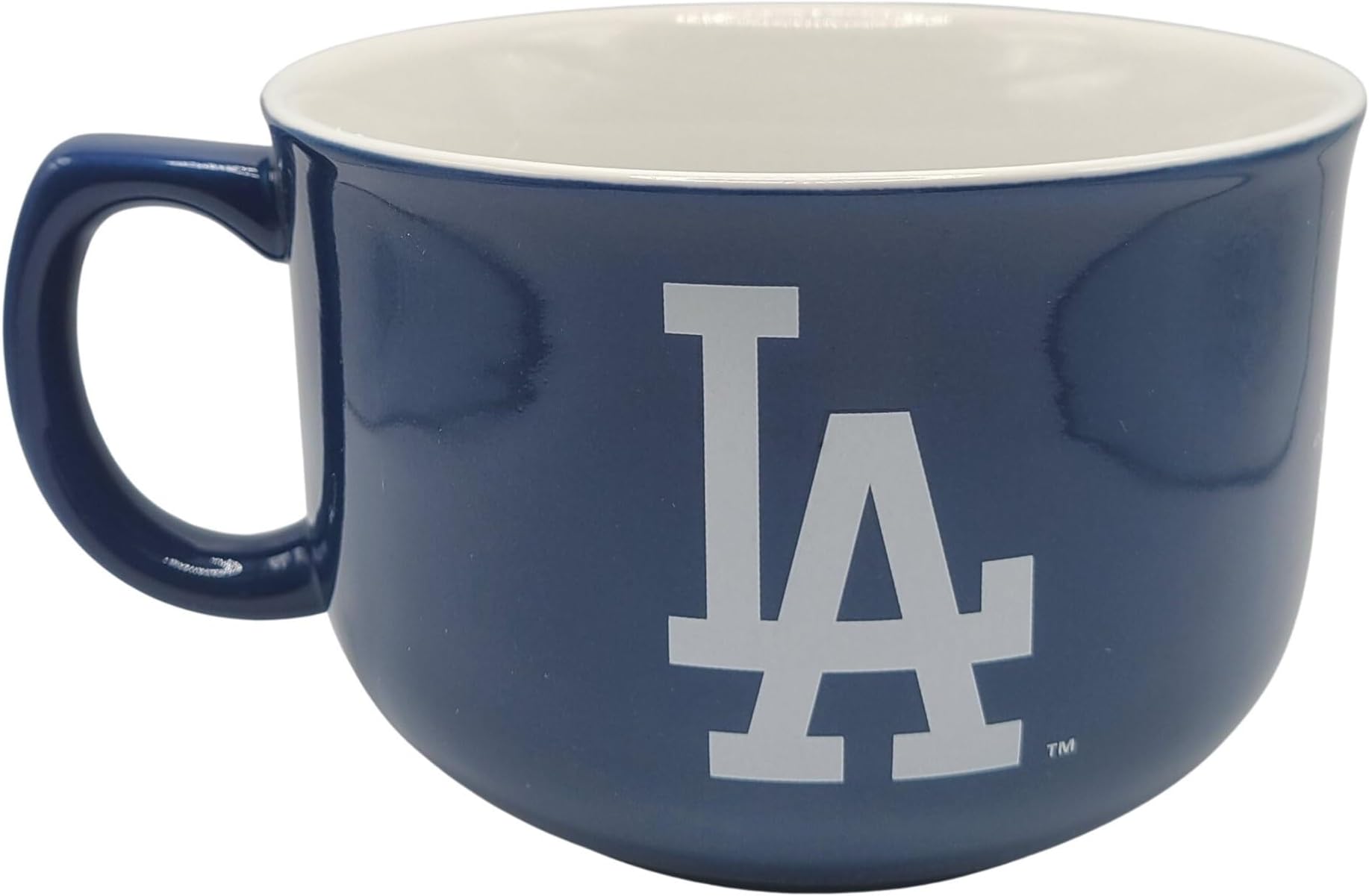 Amazon.com: Boelter Brands Two Toned Matte Black 14oz Coffee Mug, MLB ...