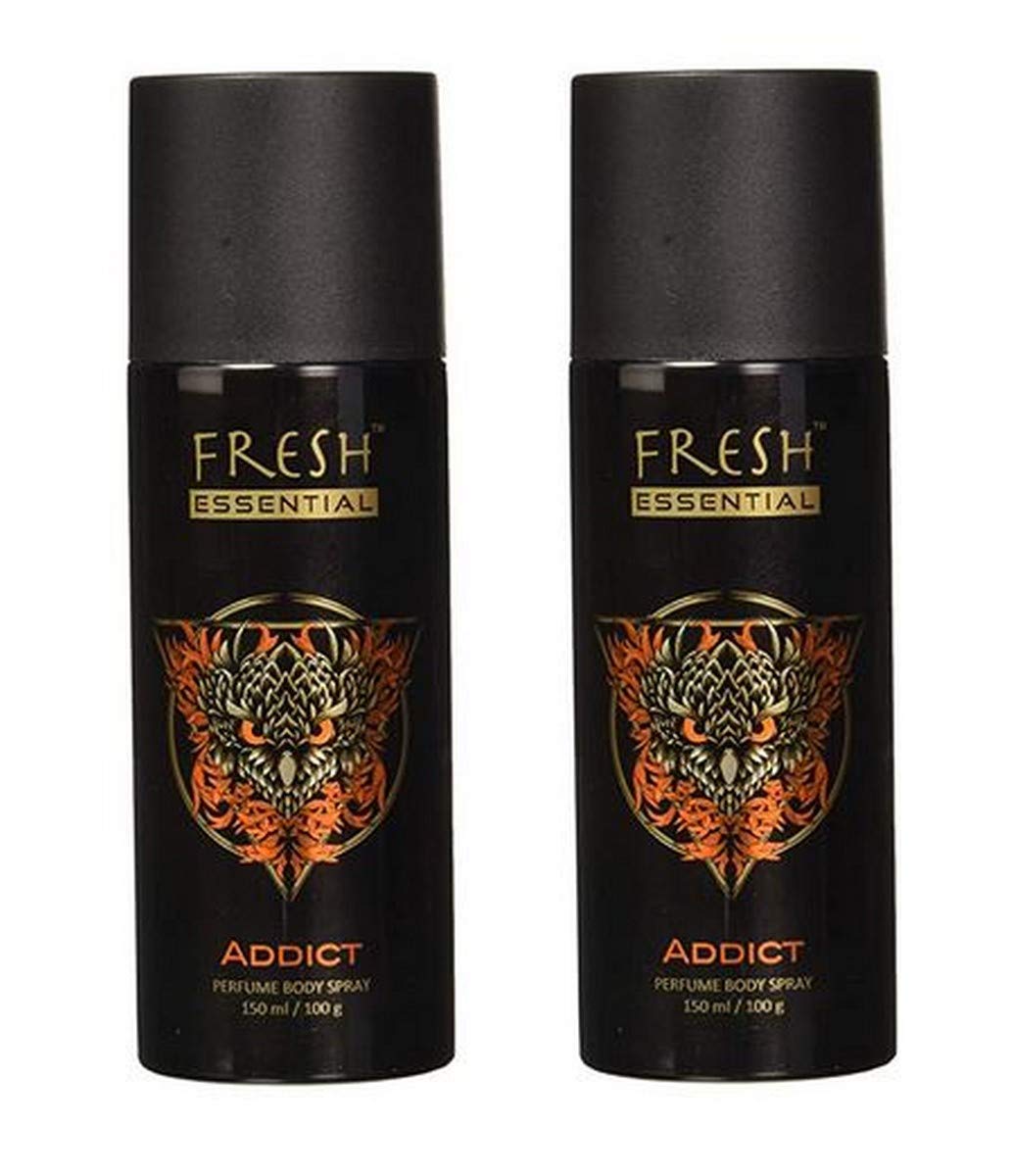 Buy Fresh Essential Perfume Body Spray - Addict, 150 ml /100g (Pack of ...