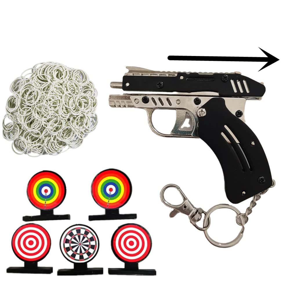 Buy Upgrade Mini Metal Foldable Toy Rubber Band , Rubber Band Bullet ...