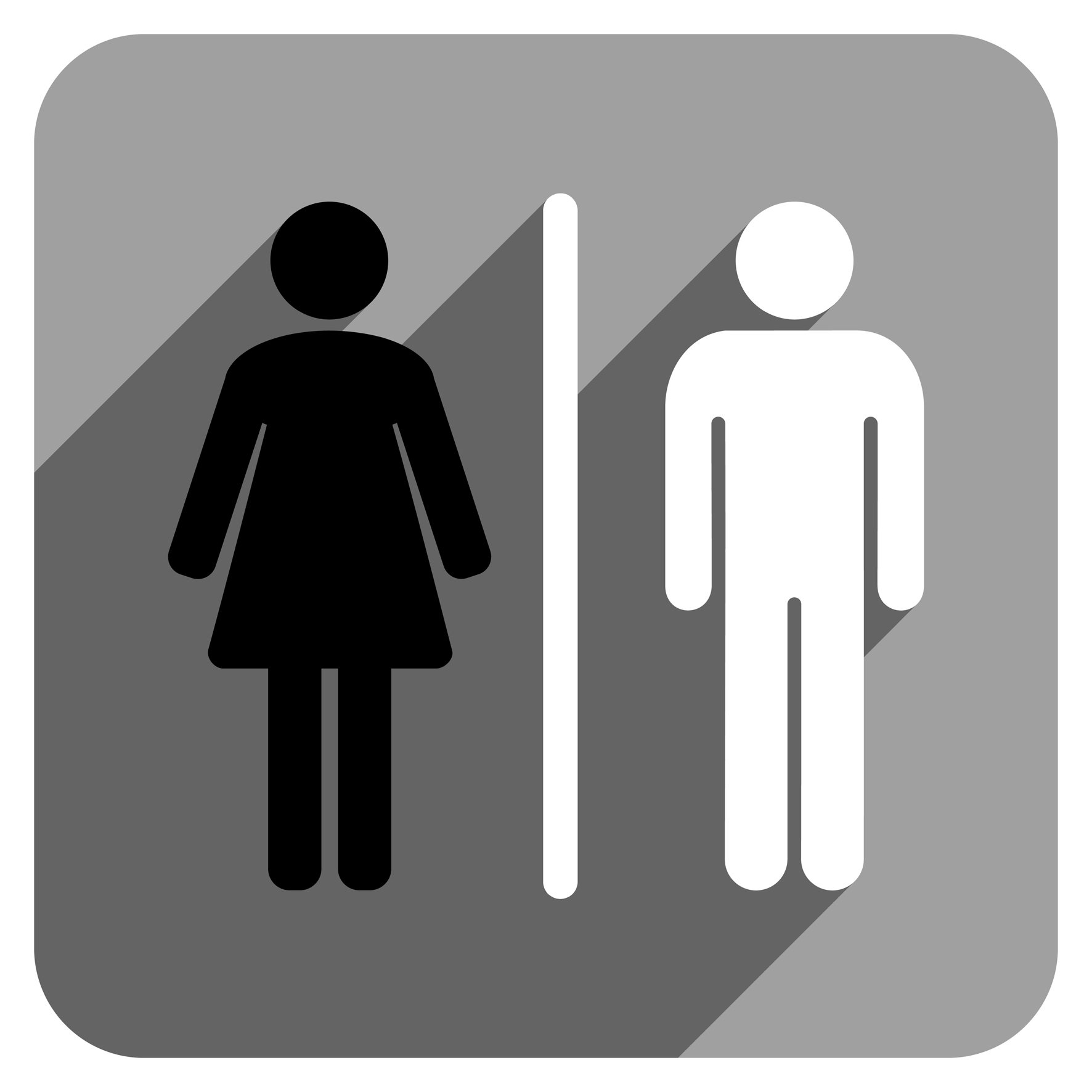 999store Restroom Signage Office Supplies Sunboard Male Female Ladies ...