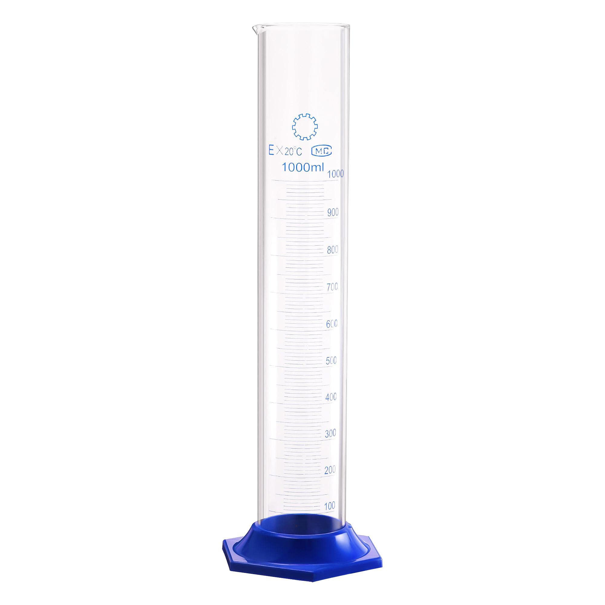 Buy uxcell Borosilicate Glass Graduated Cylinder, 1000ml Measuring ...