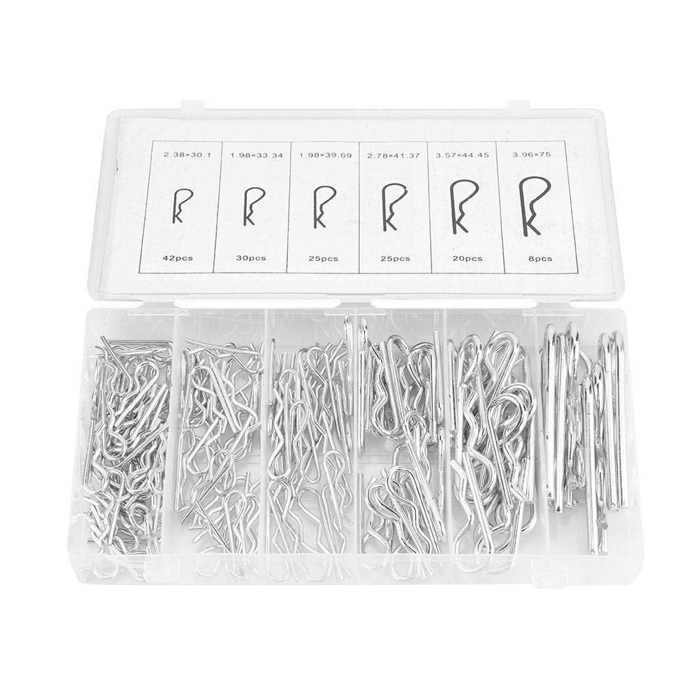 Cotter Pin 150 Pcs High Strength Carbon Steel R-Type Cotter Pin Card ...
