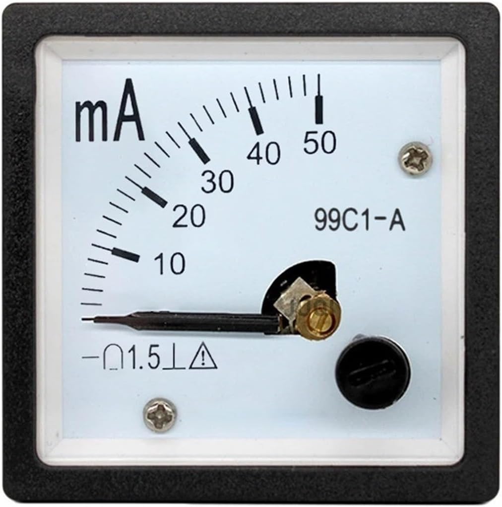 Amazon.com: FOUNCY 99C1-A Pointer Type DC Ampere Meter 30mA /50mA Range ...