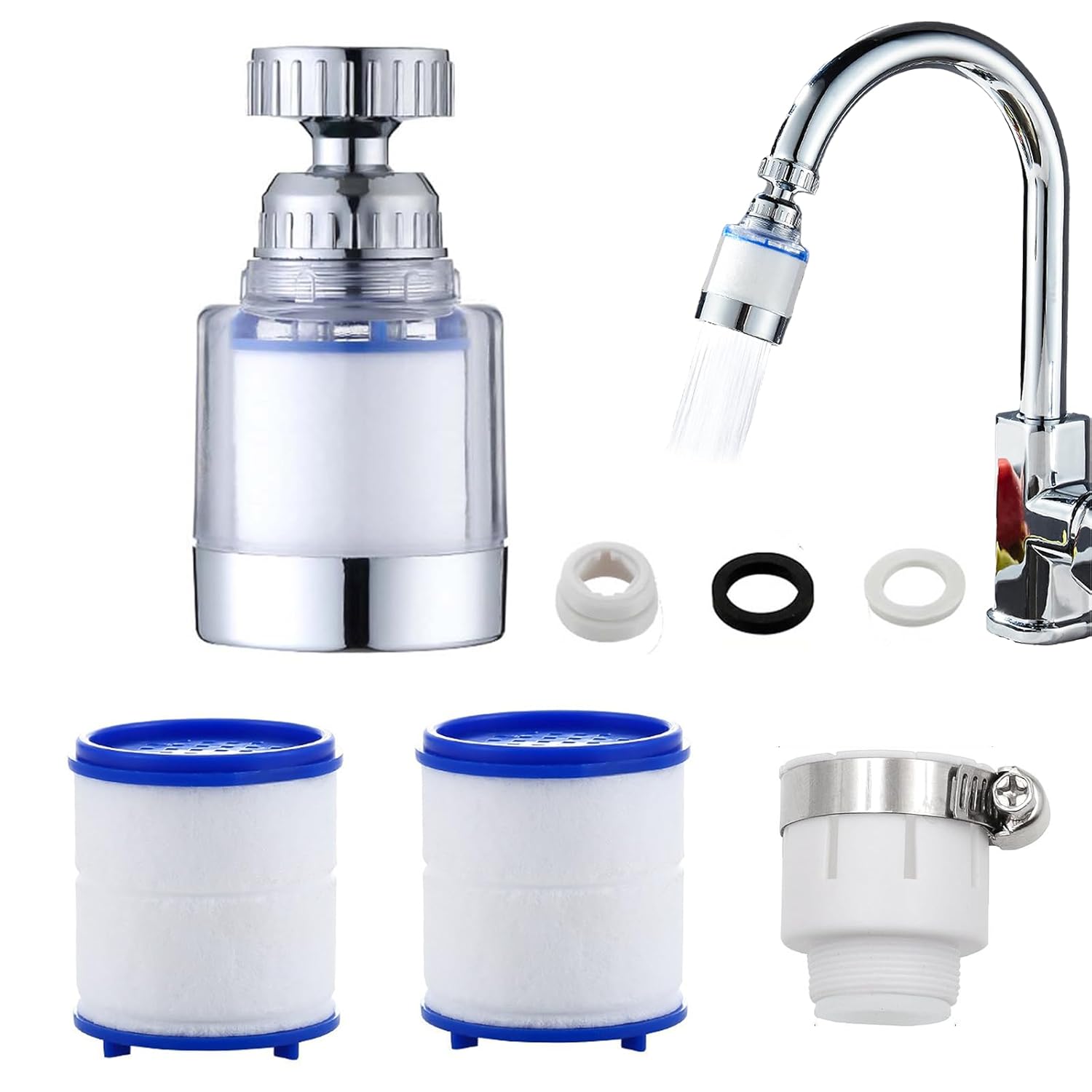 360° Rotating Sink Water Faucet Filters,Purifier Kitchen Tap Filtration ...