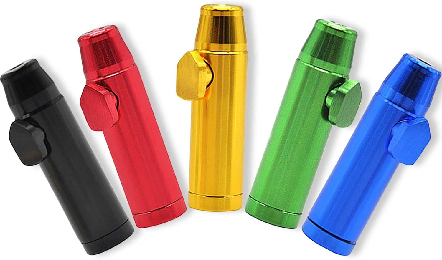 Amazon.com: 5PCS Snuff Bullet,Metal Leak-proof Bottle Sniffer Snorter ...