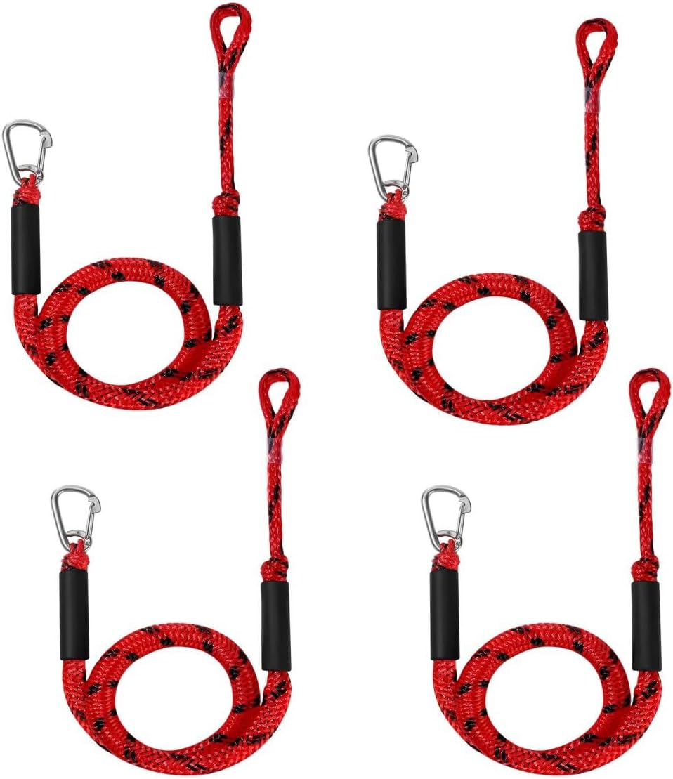 Amazon.com: Boat Bungee Dock Lines, Mooring Rope with Stainless Steel ...