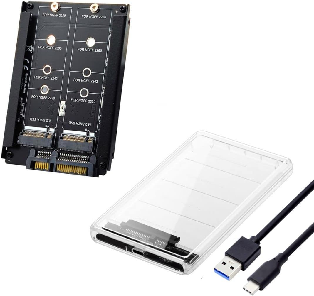 Amazon.com: ChenYang M.2 NGFF SATA SSD 2 in 1 Combo JBOD Adapter with 2 ...
