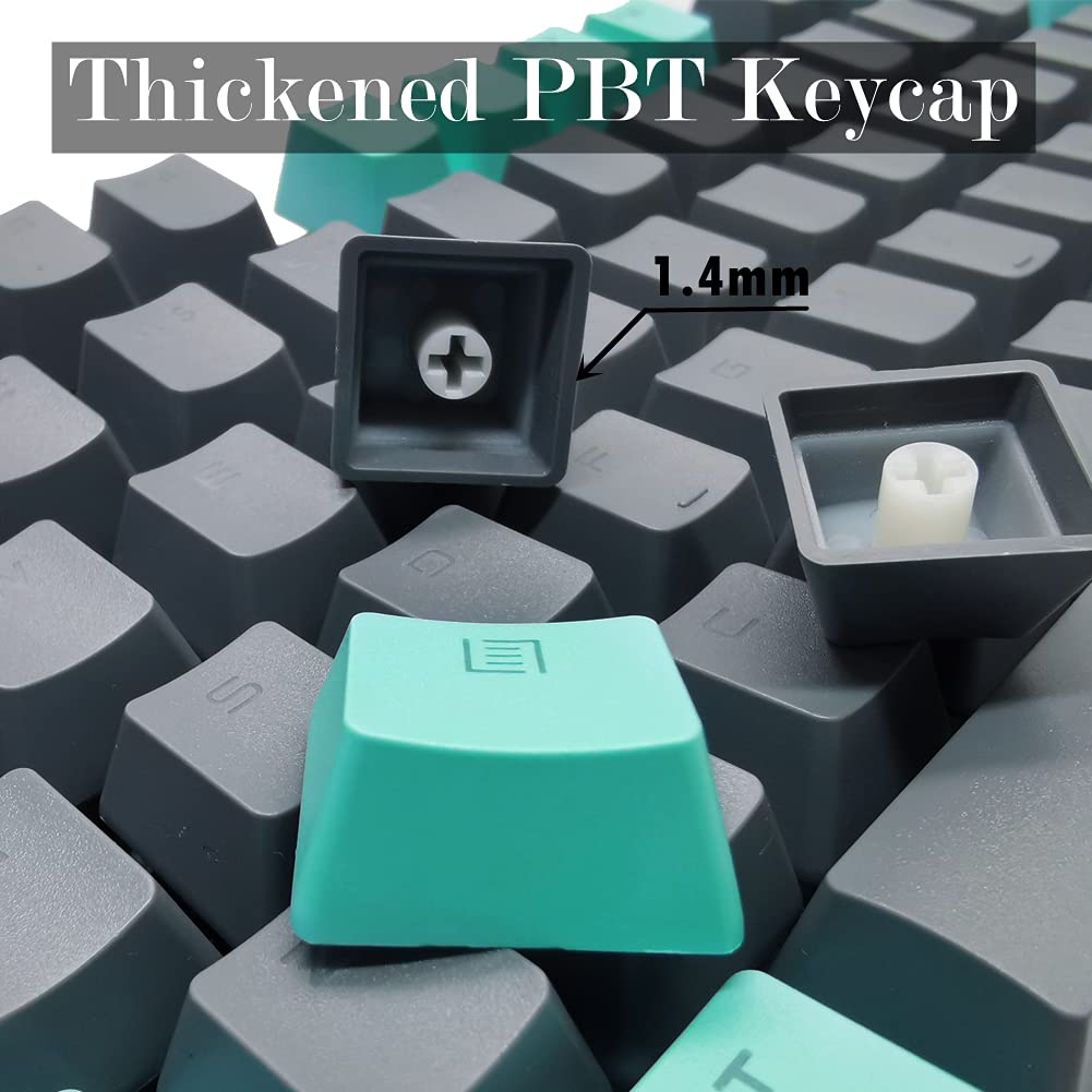 XVX Custom Keycaps 60 Percent,PBT Key caps Set Color Double Shot ...