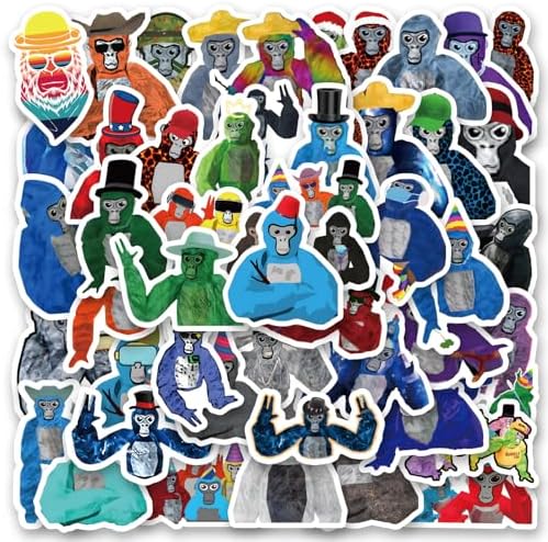 Amazon.com: 50Pcs Gorilla Tag Stickers Birthday Decorations for Kids ...