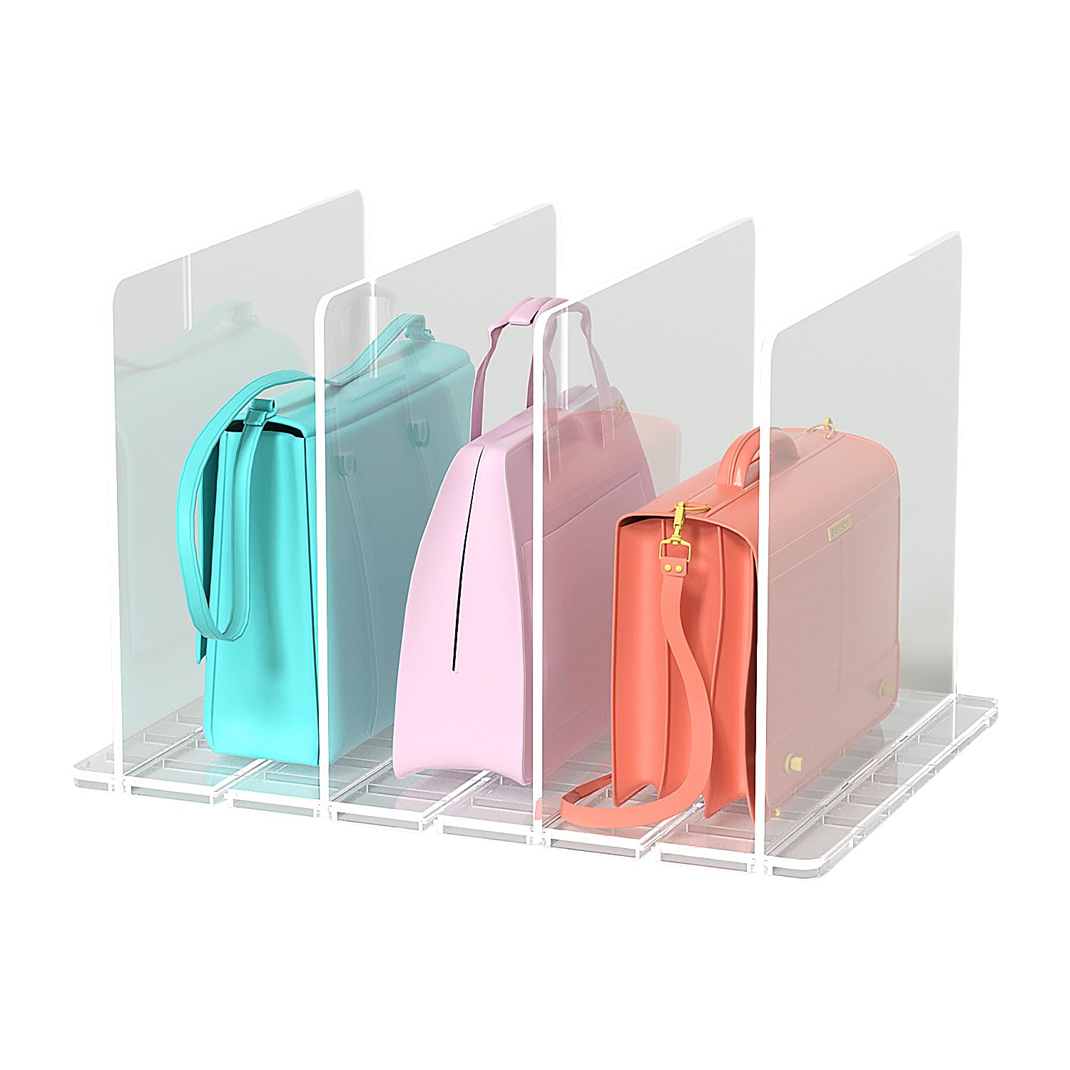 Amazon.com: generic Purse Organizer for Closet,Adjustable Shelf Divider ...