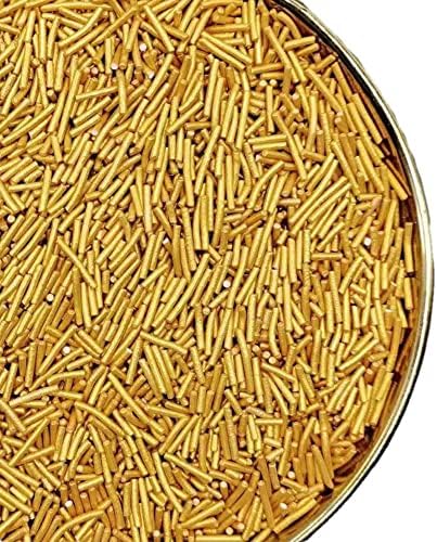 Amazon.com: Gold Cake Sprinkles, Jimmies Sprinkles,Cookie Sprinkles ...
