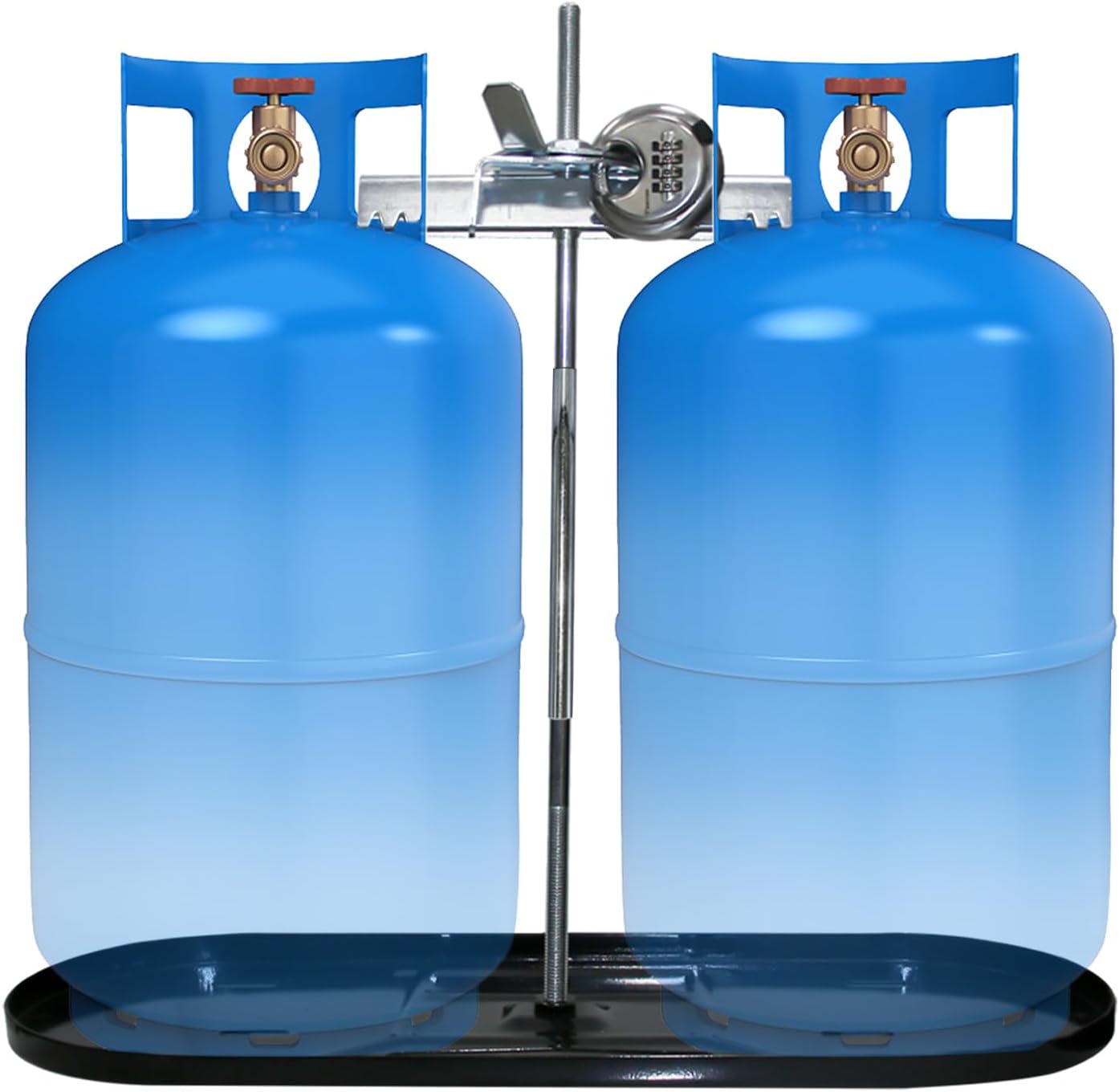 Amazon.com: RVPNR RV Dual Propane Tank Mounting Rack with Locking ...