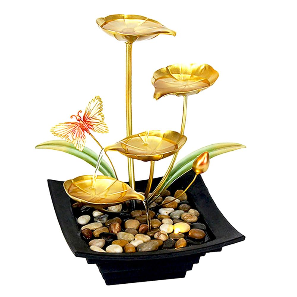 Snapklik.com : Waterfall Fountain Indoor,3 Tier Metal Waterfall ...