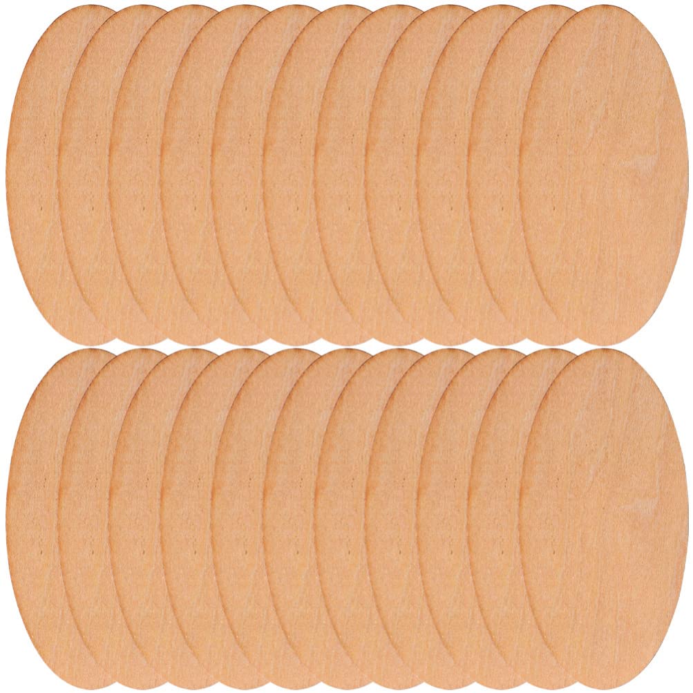 Amazon.com: COHEALI Christmas Ornaments 50pcs Wood Round Cutouts ...