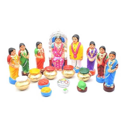 Buy Puja N Pujari Seemantham Golu Dolls Set for Navaratri and Sankranti ...