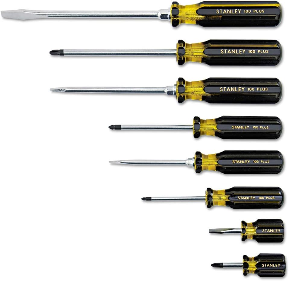 Stanley 66-158 8-Piece 100 Plus Screwdriver Set : Amazon.co.uk: DIY & Tools