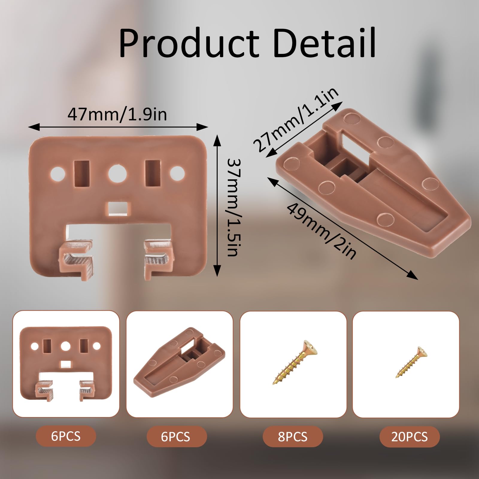 Snapklik.com : Drawer Track Guide And Glides 6 Set Undermount Drawer ...