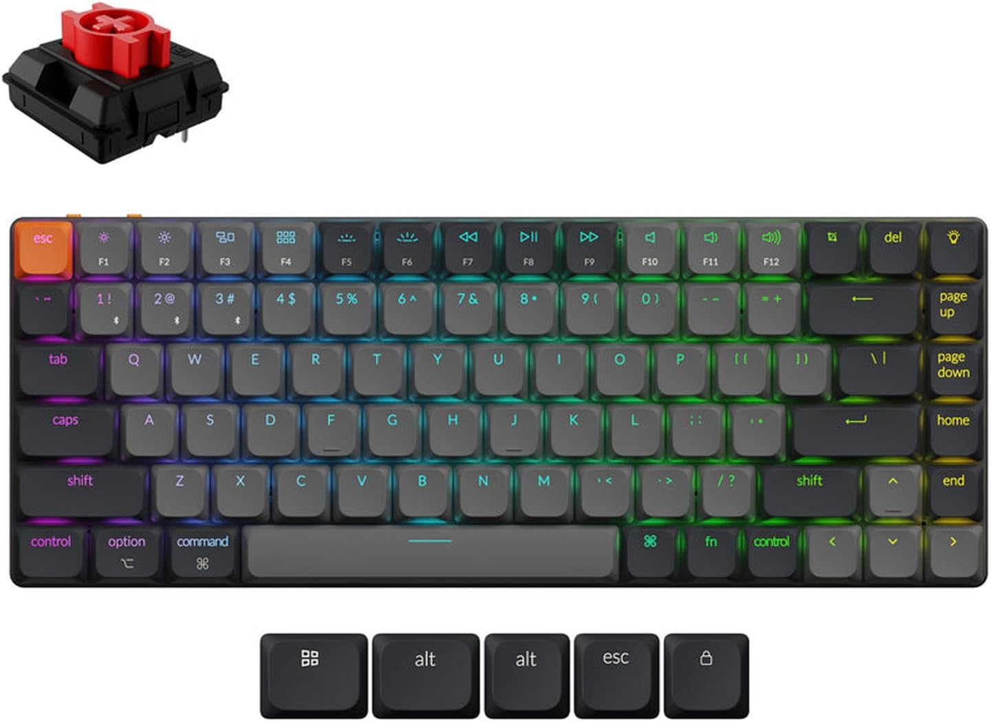Amazon.com: Keychron K3 QMK Ultra-Slim Wireless Mechanical Gaming ...
