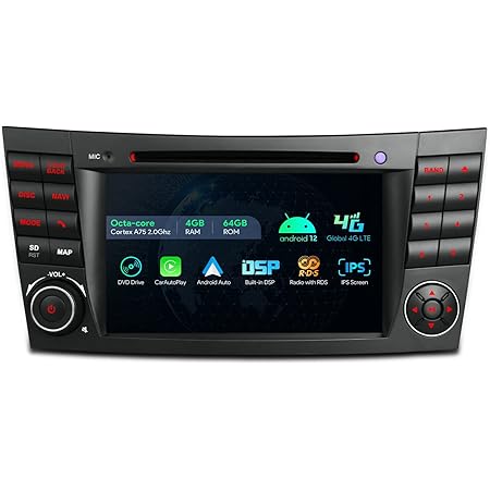 Amazon.com: XTRONS Car Stereo for Mercedes Benz W211 W219, Android 12 ...
