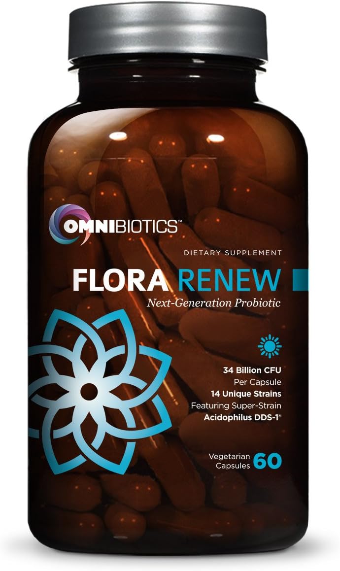 Flora Renew Probiotics - 34 Billion CFU, 14 Unique Strains ...
