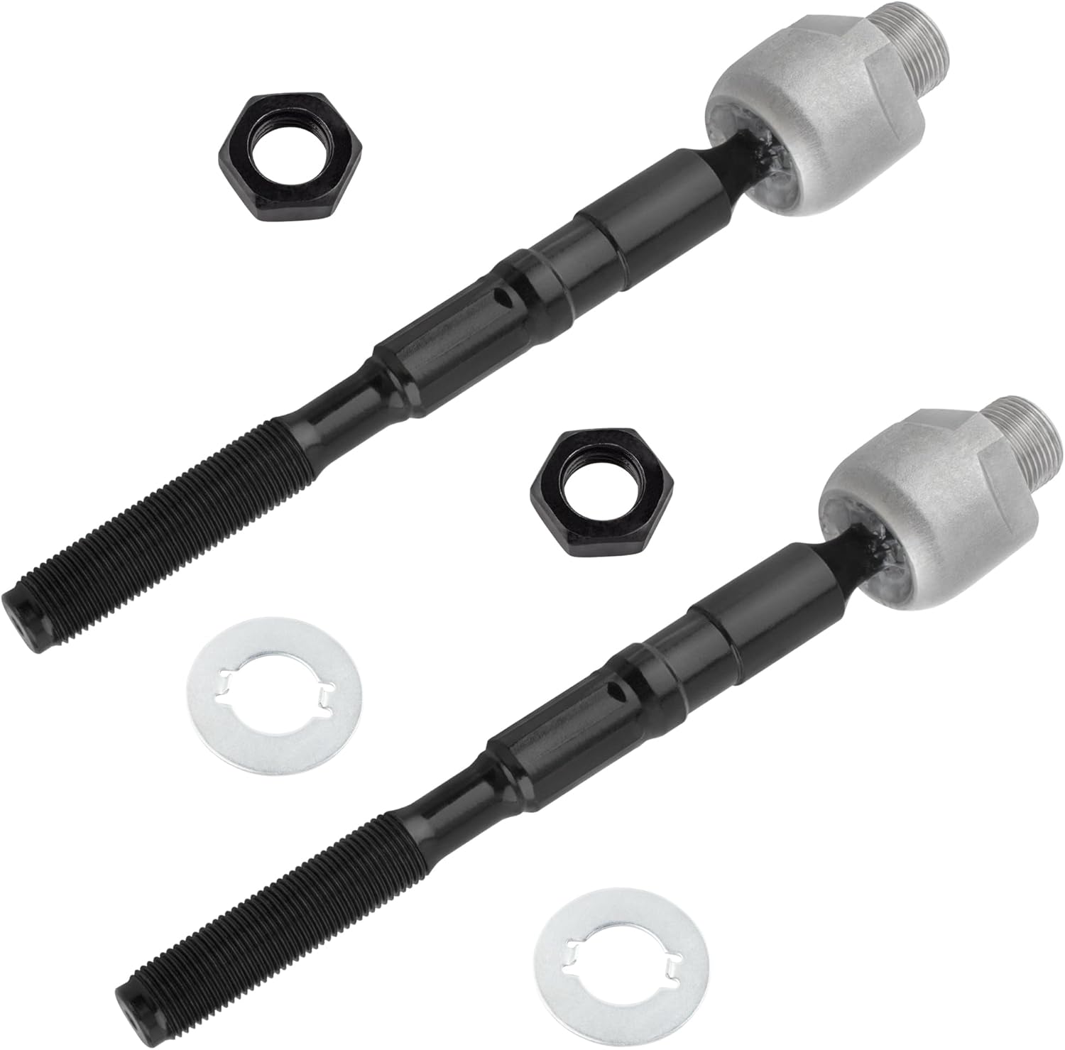 Amazon.com: BOXI 2pcs Front Suspension Inner Tie Rod End Links Fit for ...