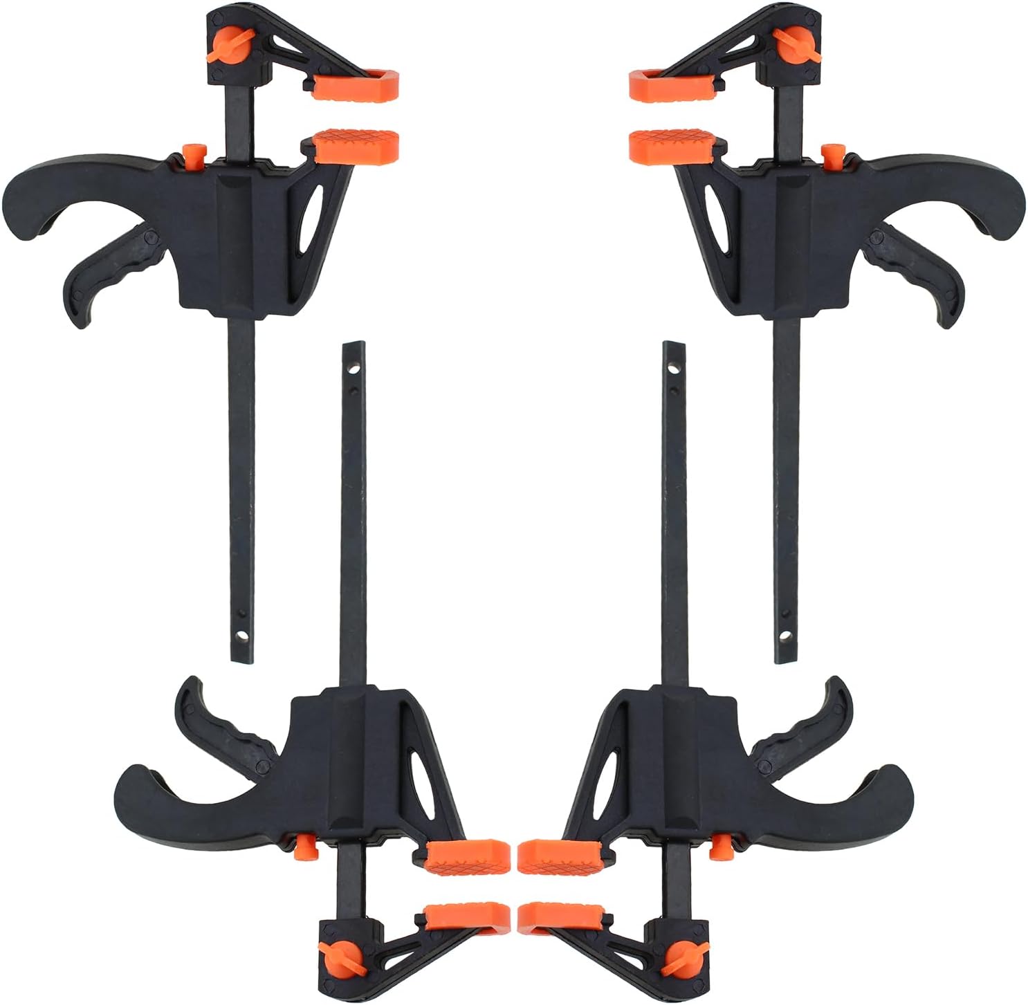 TAODAN 4PCS 4 Inch Trigger Quick Grip Clamps Bar Clamp Trigger Quick ...