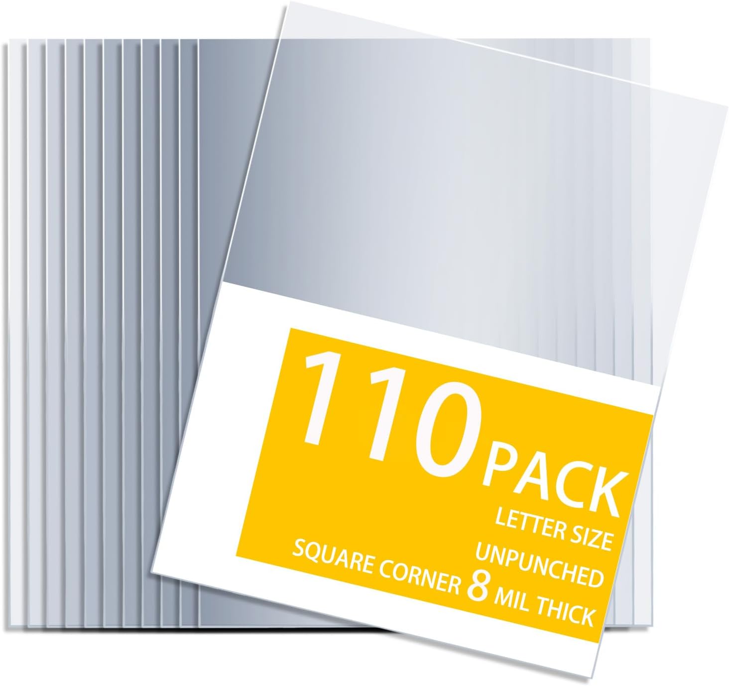 Amazon.com : 110 Pack Binding Presentation Covers, Clear Binding Covers ...