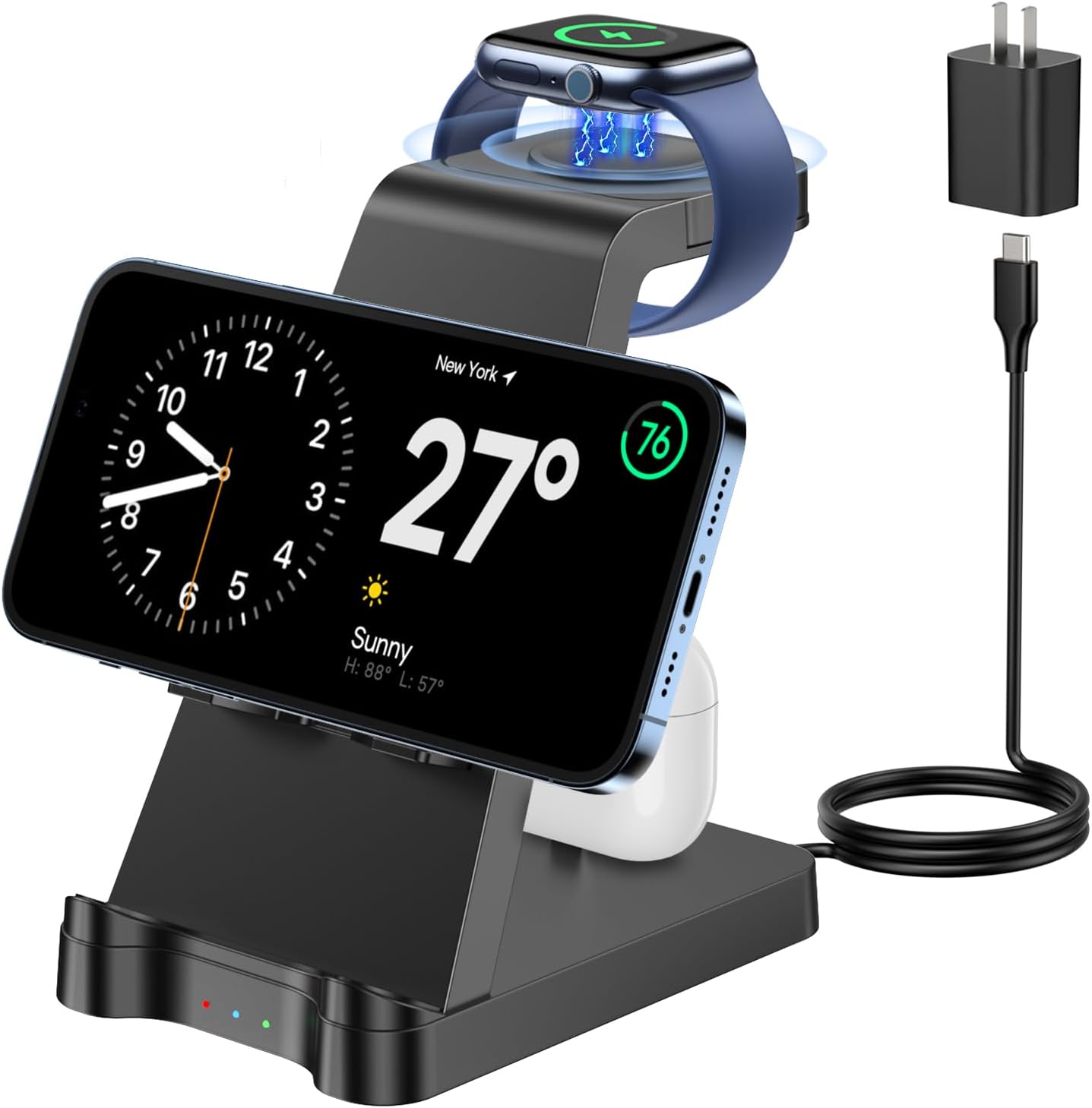 Amazon.com: 5 in 1 Wireless Charging Station for Apple,Mag-Safe Charger ...