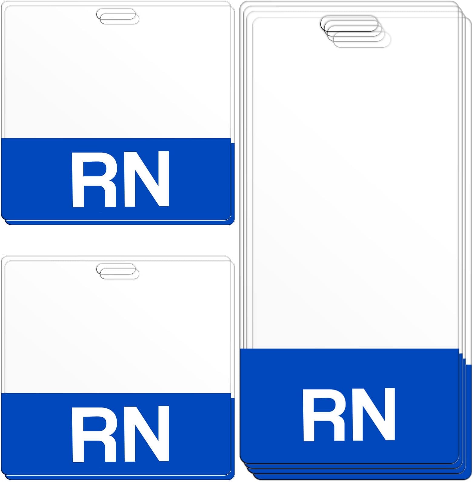 Amazon.com : RN Badge Buddy (Blue) - Horizontal Heavy Duty Tags for ...