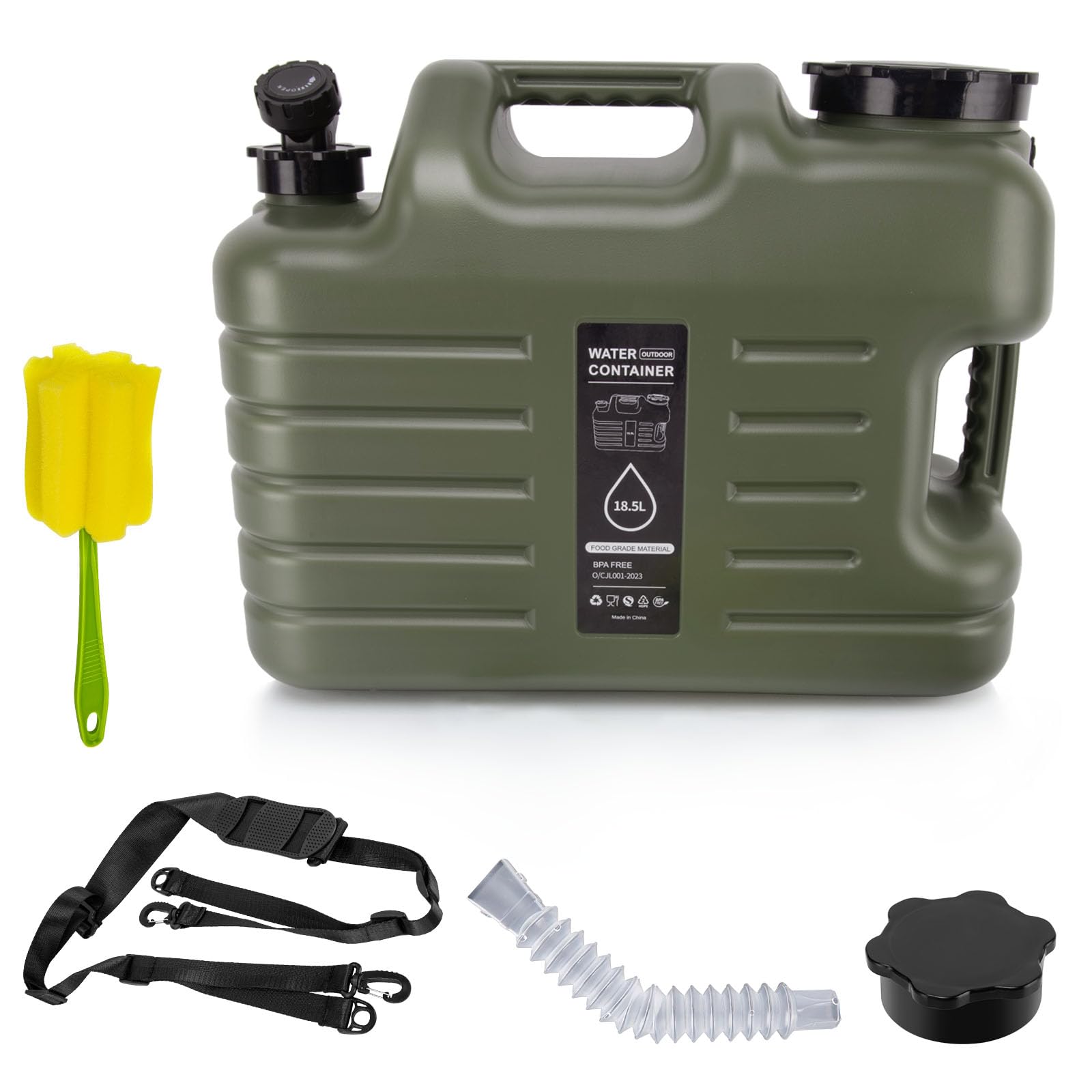 Amazon.com: JOHAHTANG Camping Water Container, 5 Gallon (18.5L) Camping ...