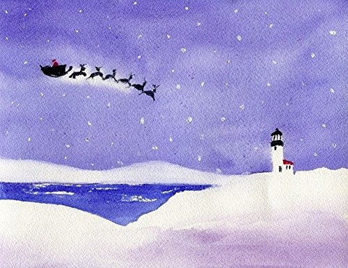 Amazon.com: "Cape Cod Santa" Boxed Christmas Cards : Office Products
