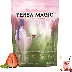 Yerba Magic, Yerba Mate Instant Tea Powder, 3-in-1 Mate Tea Supplements with Prebiotics and ...