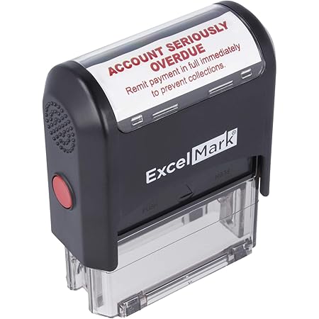 Amazon.com : Account Seriously OVERDUE - Self Inking Bill Collection ...