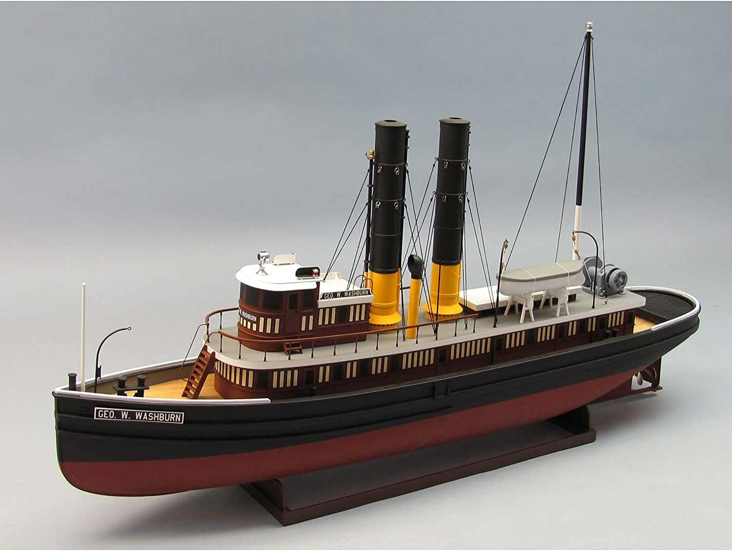 Amazon.com: Dumas George W. Washburn Tug Boat Kit, 1/48 Scale, black ...