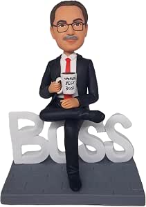 Amazon.com: PyroVine Custom Office Boss Bobblehead - Personalized ...
