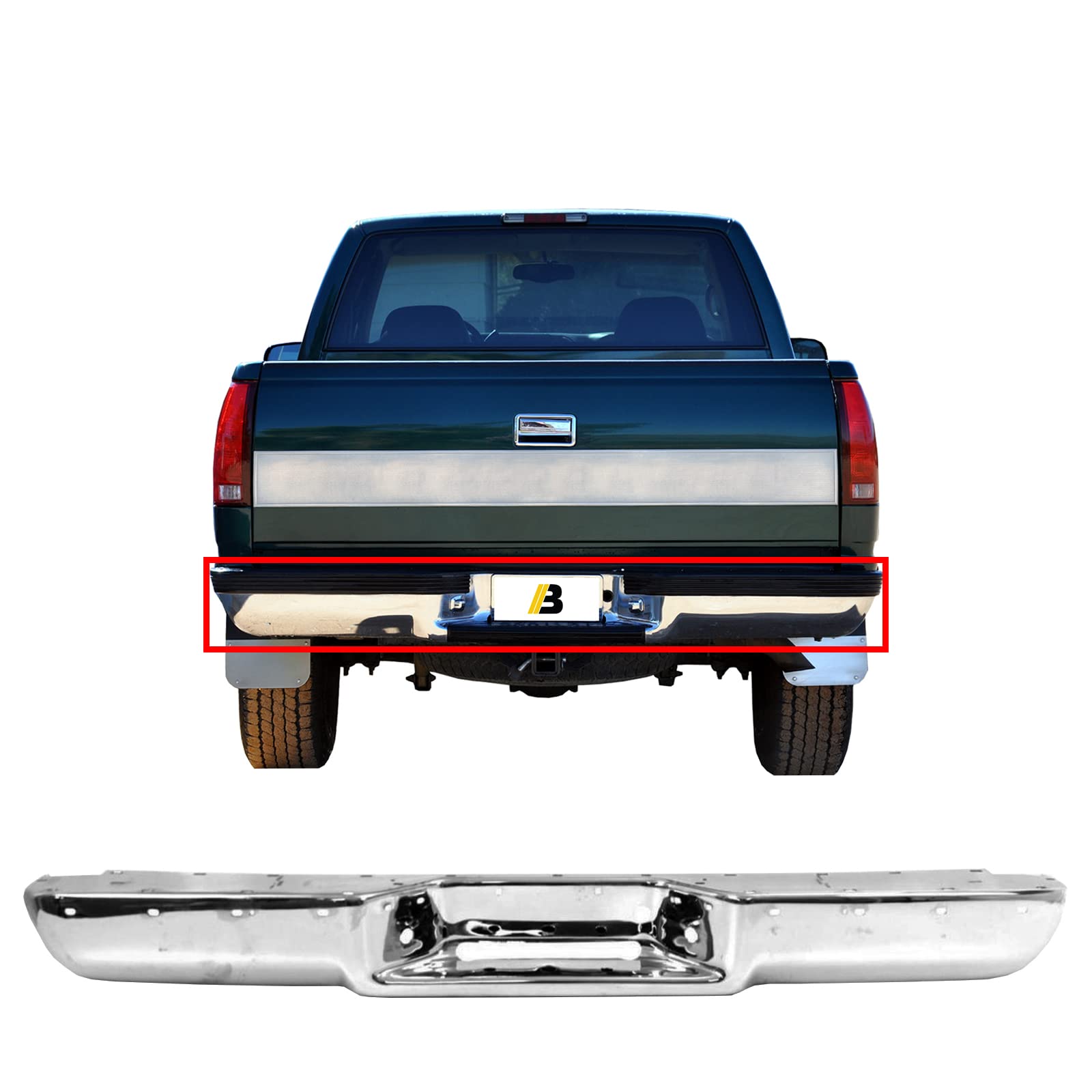 1998 Chevy Silverado Rear Bumper Ranch Hand FBC881BLR Legend Chevy