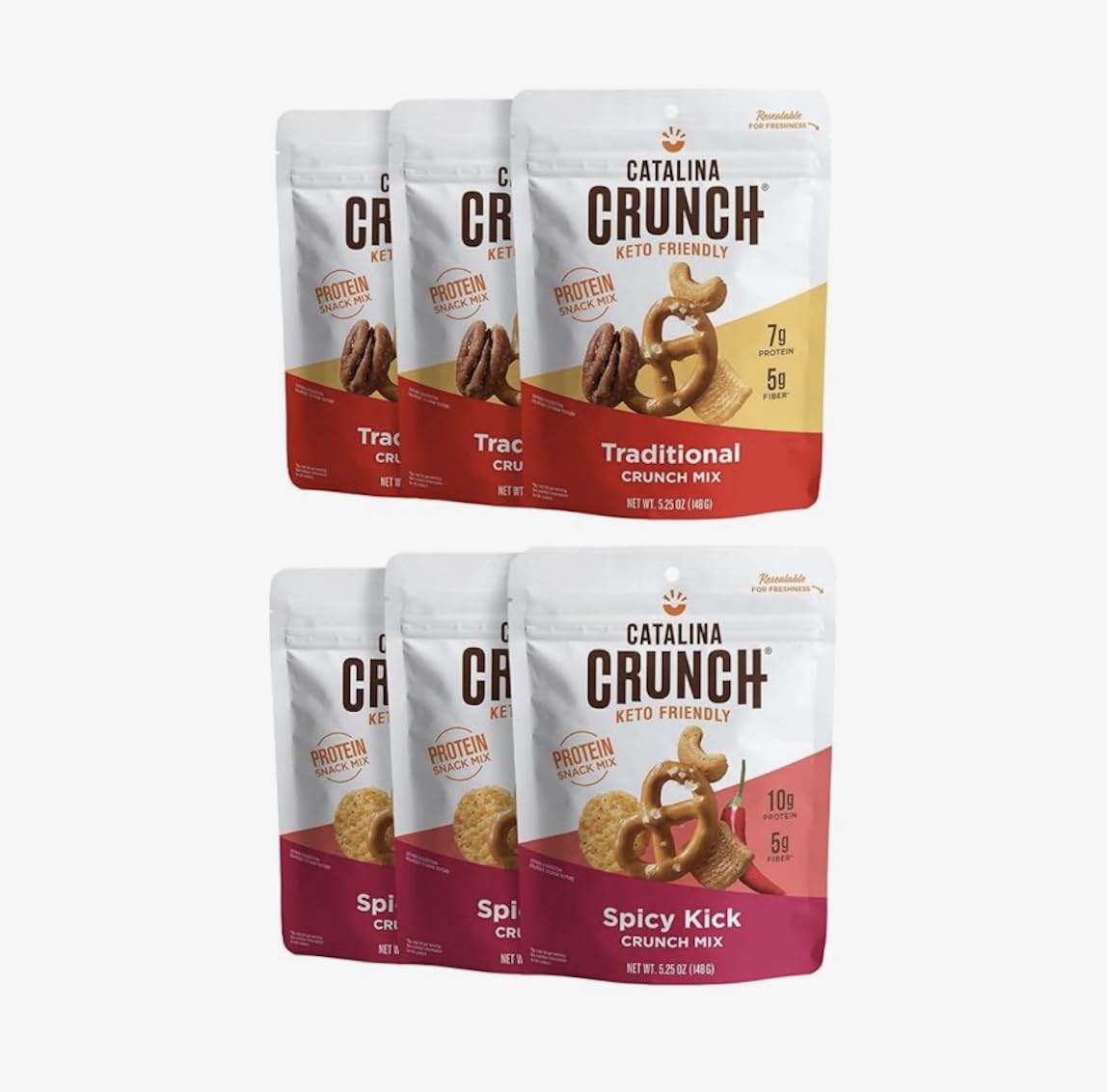 Amazon.com: Catalina Crunch Snack Mix Variety Pack (2 flavors), 5.25 Oz ...