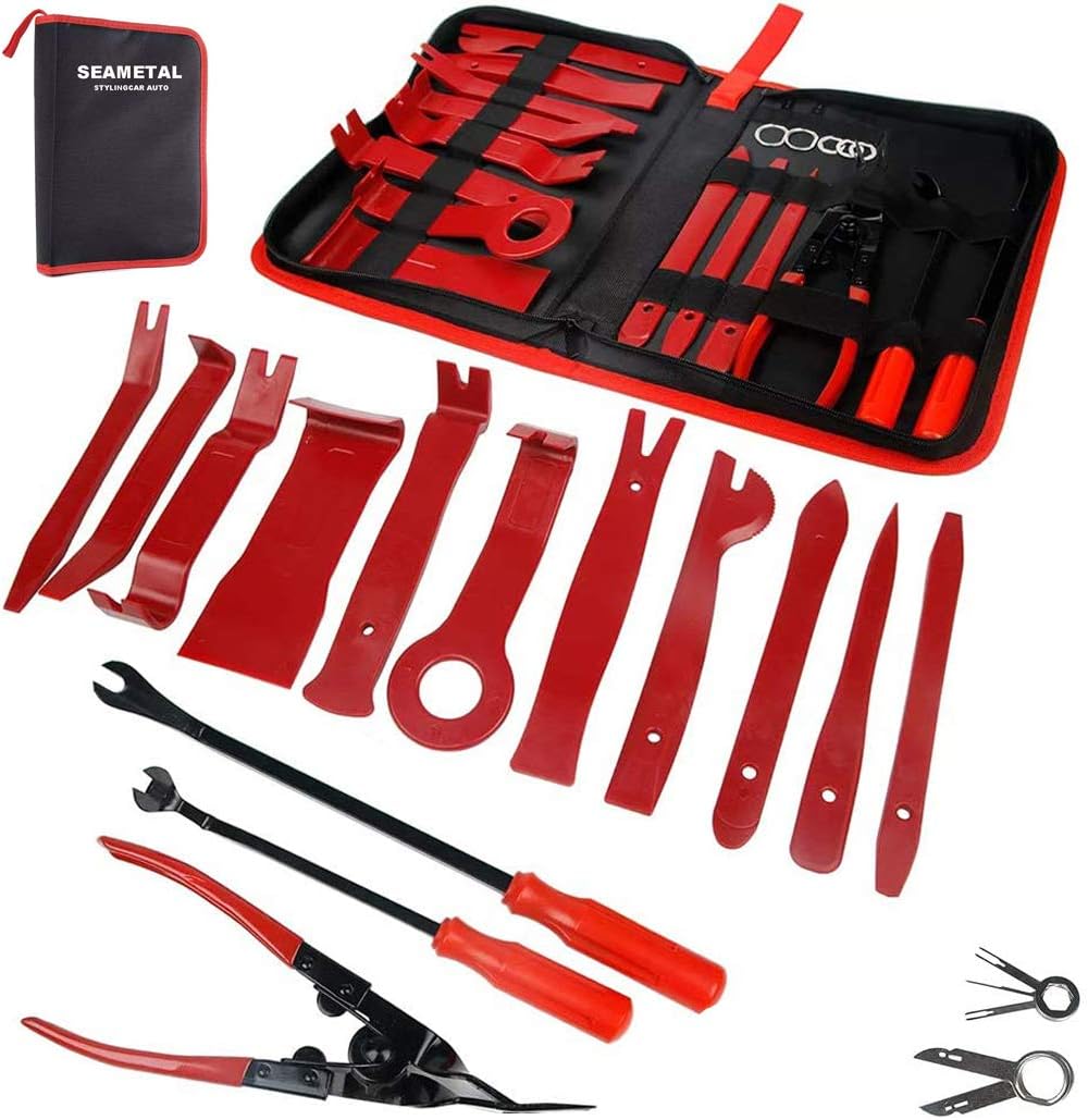 STYLINGCAR 19pcs Car Trim Removal Tool Auto Door Panel Removal Tool Set ...