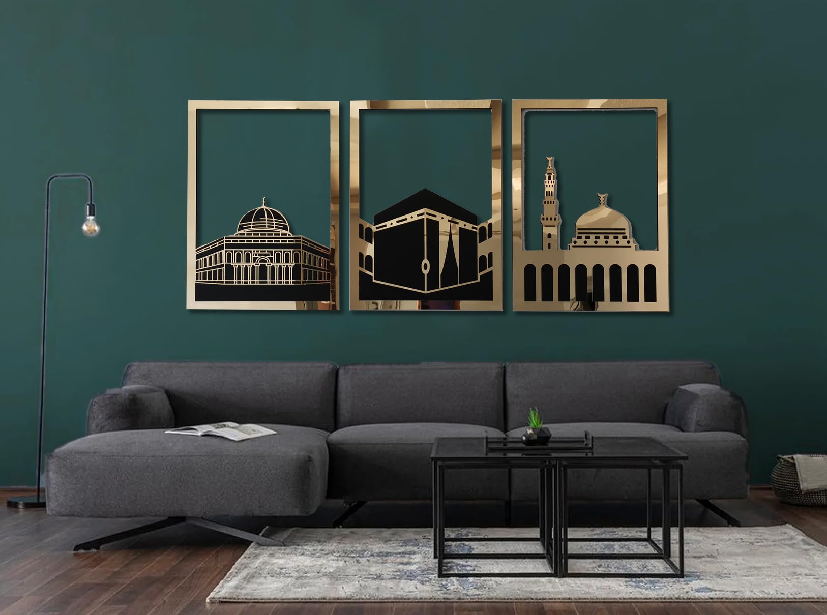 Buy Kaaba, Masjid Al Aqsa, Masjid An Nabawi, Islamic wall art, Masjid ...
