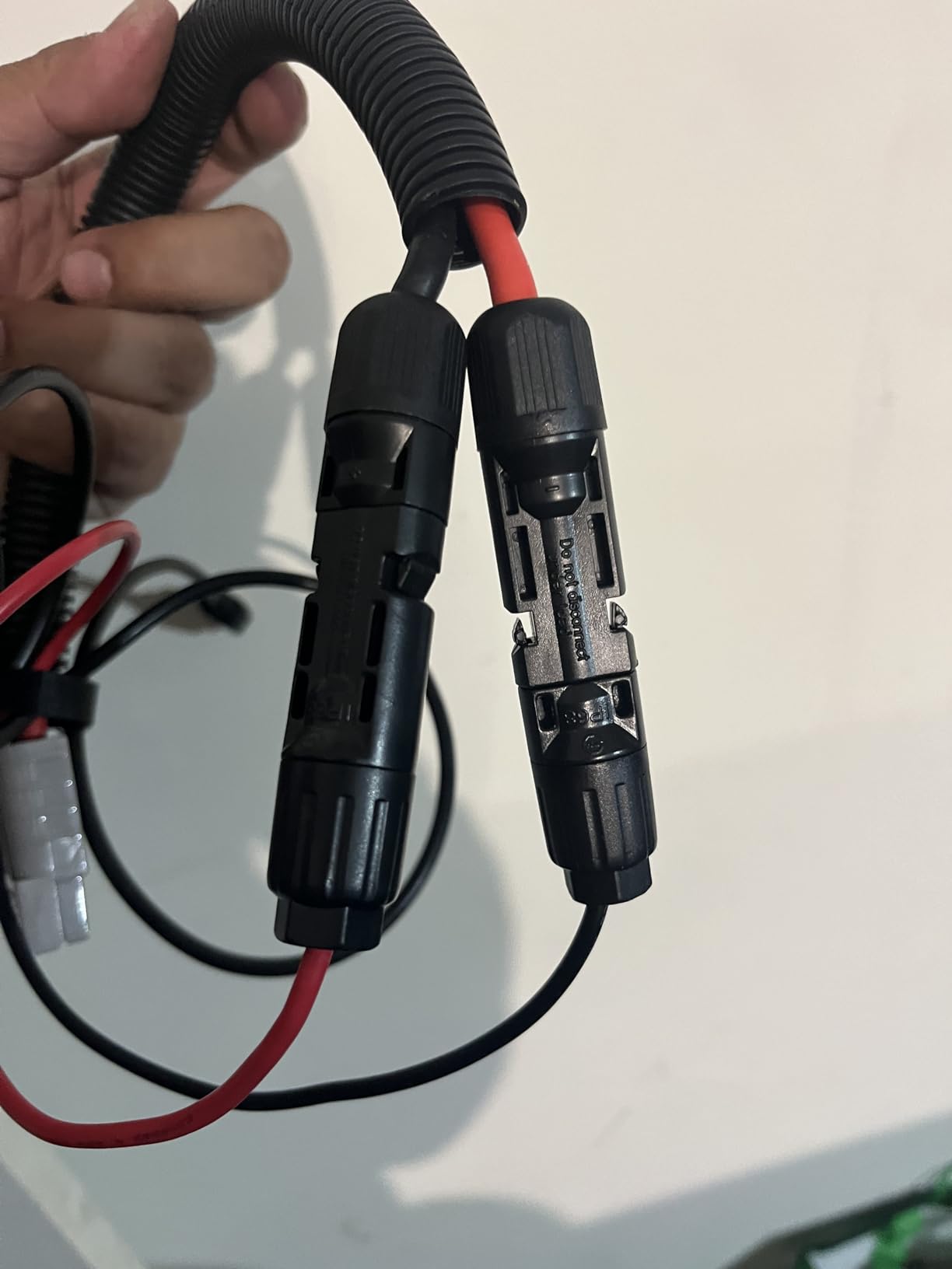 PV (MC4) Plug to Solar Anderson Plug Adapter Cable, 8 AWG, 30 cm, Black ...