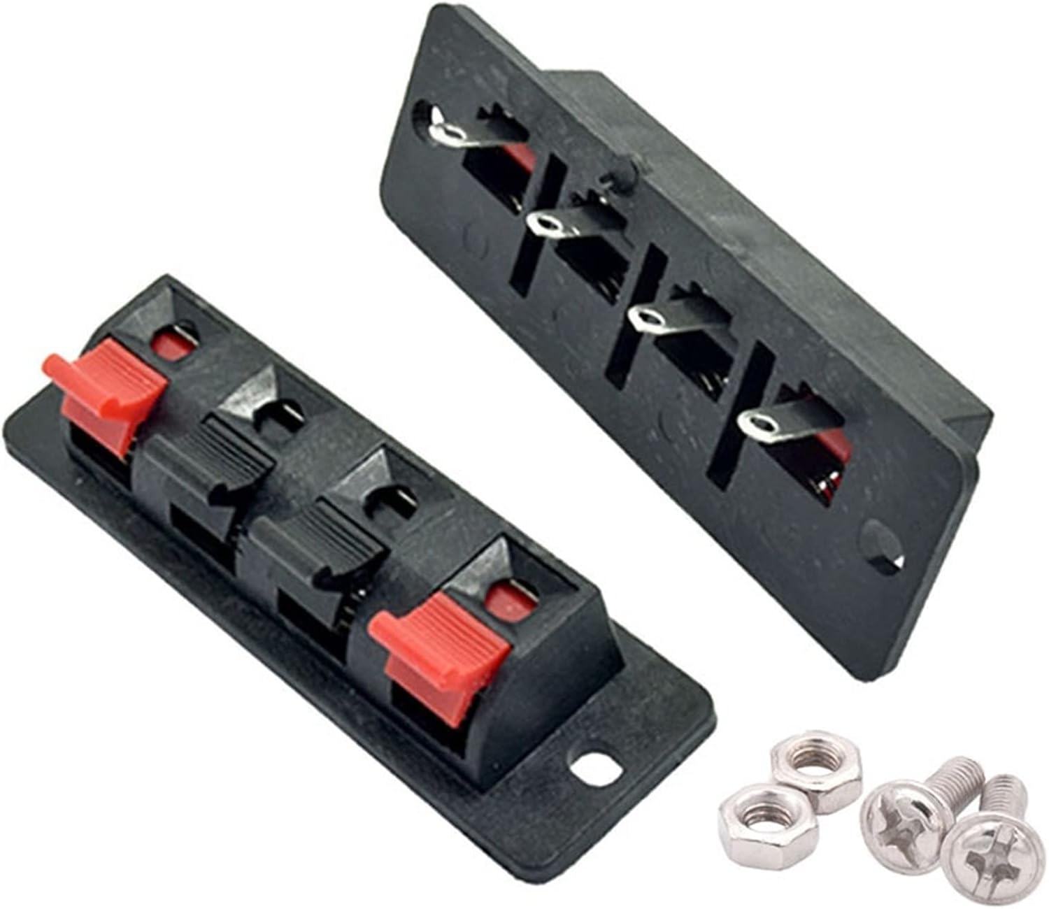 2 3 4 Positions Connector Terminal Push in Jack Load Spring 4 Poles ...