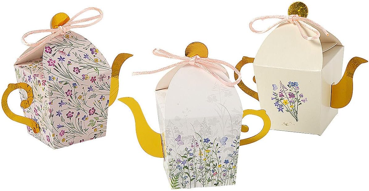 Amazon.com: Fun Express Floral Tea Kettle Treat Boxes - 12 Pieces ...