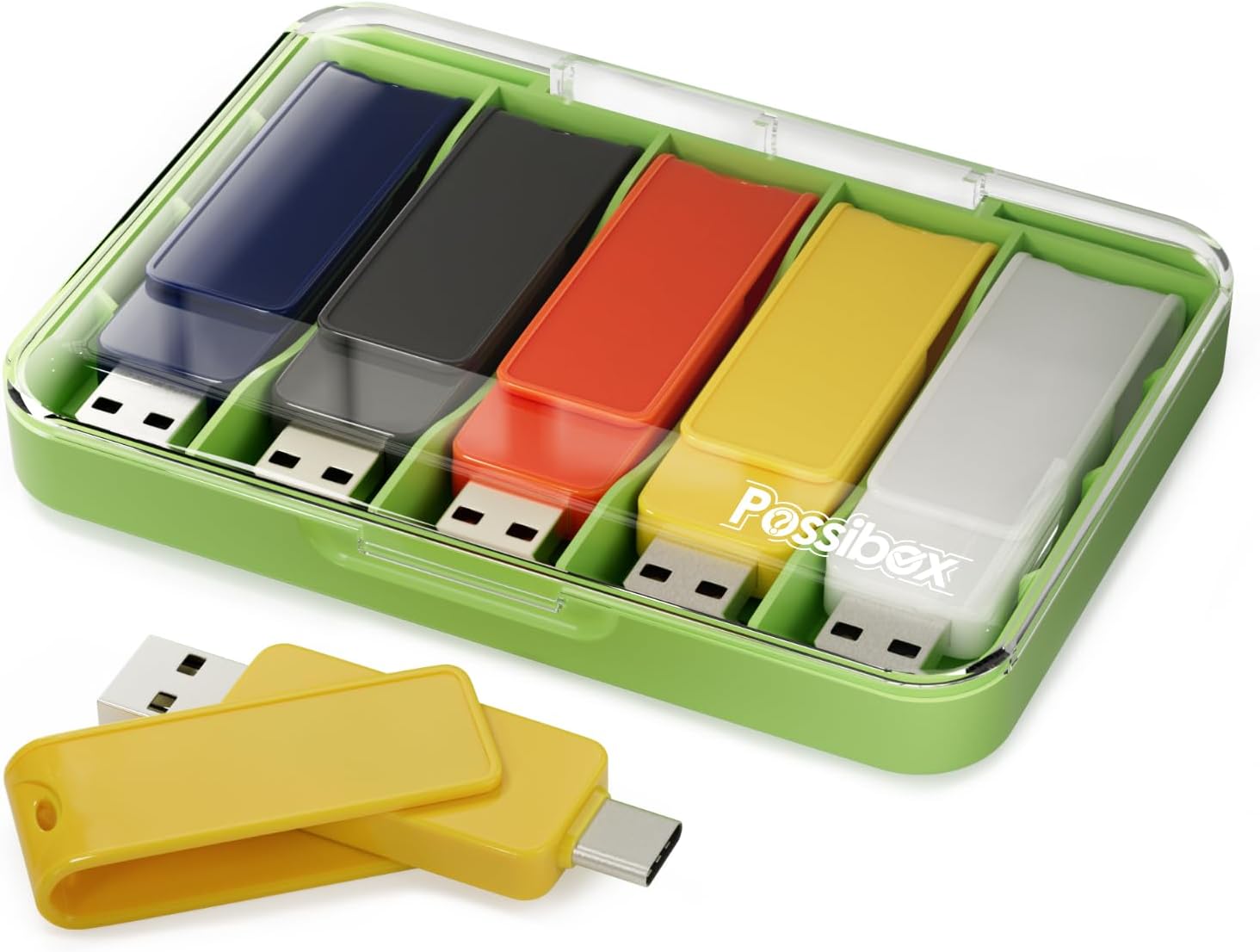 Amazon.com: Vansuny 64GB 5 Pack USB Type-C Flash Drives 2-in-1 Dual ...