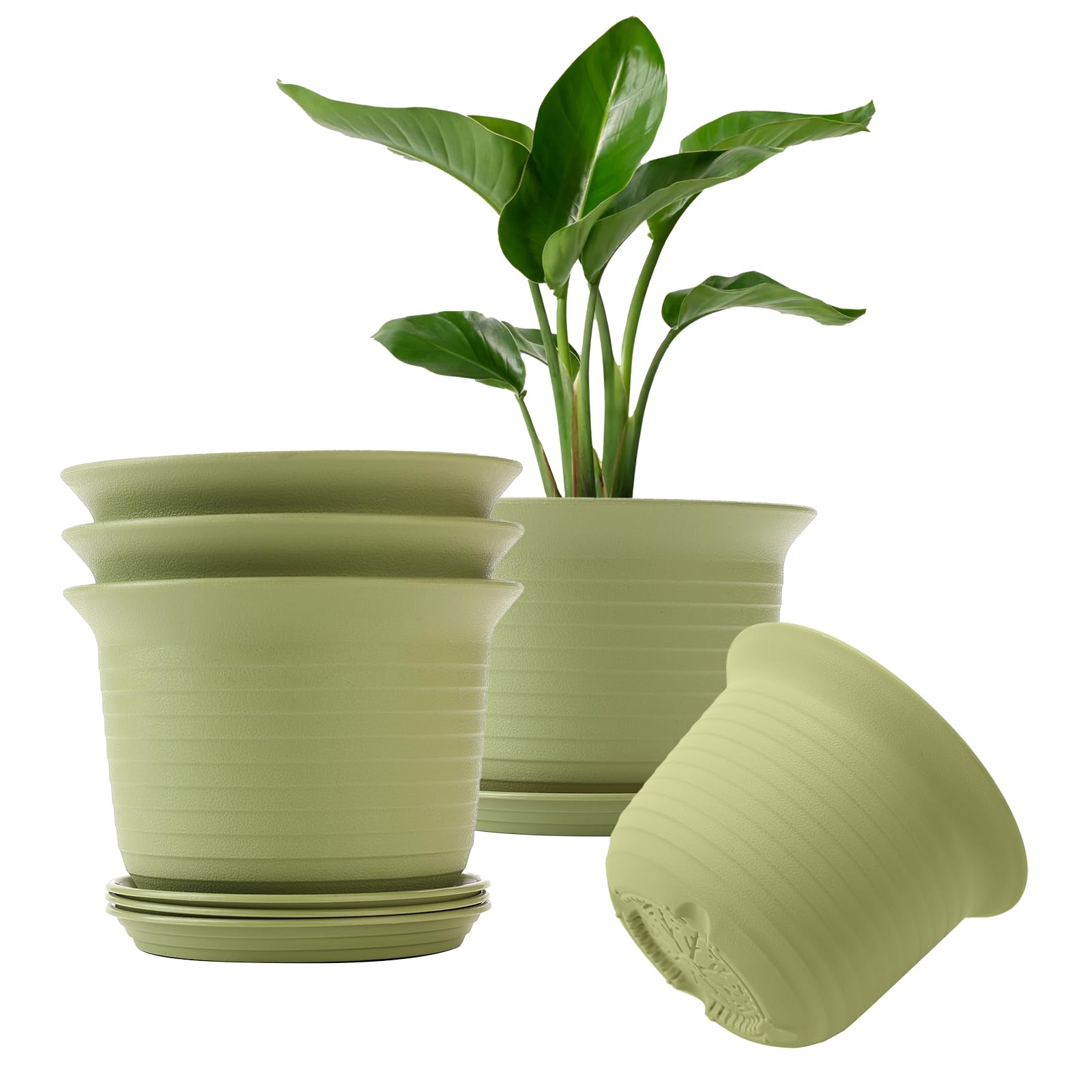 Amazon.com: Luyseyha 6 Inch Planter pots for Indoor planters, Outdoor ...