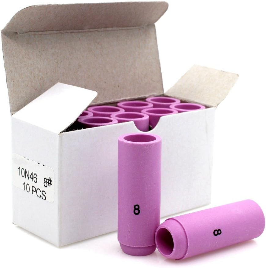 10N46 No.8 Alumina Nozzle 1/2'' 13mm Ceramic Shield TIG Welding Torch ...