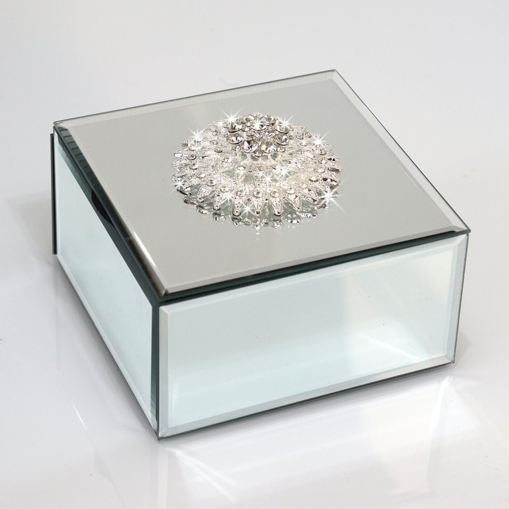 Amazon.com: QMDECOR Square Jewelry Organizer Box Diamond Accessories ...