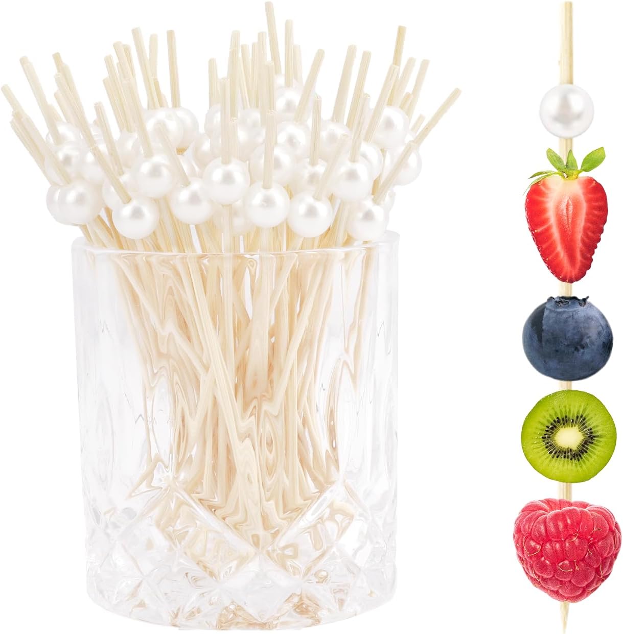 Amazon.com | 200pcs Toothpicks Cocktail Picks for Drinks, 4.7" Long ...